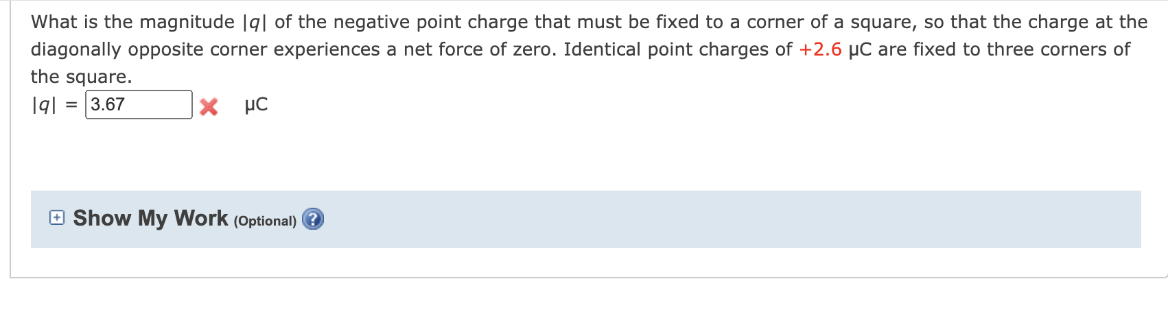 Solved What is the magnitude ∣q∣ of the negative point | Chegg.com