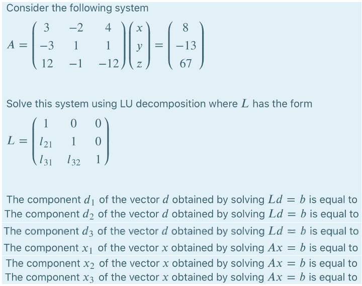Solved Consider the following system --0-6 Solve this system | Chegg.com