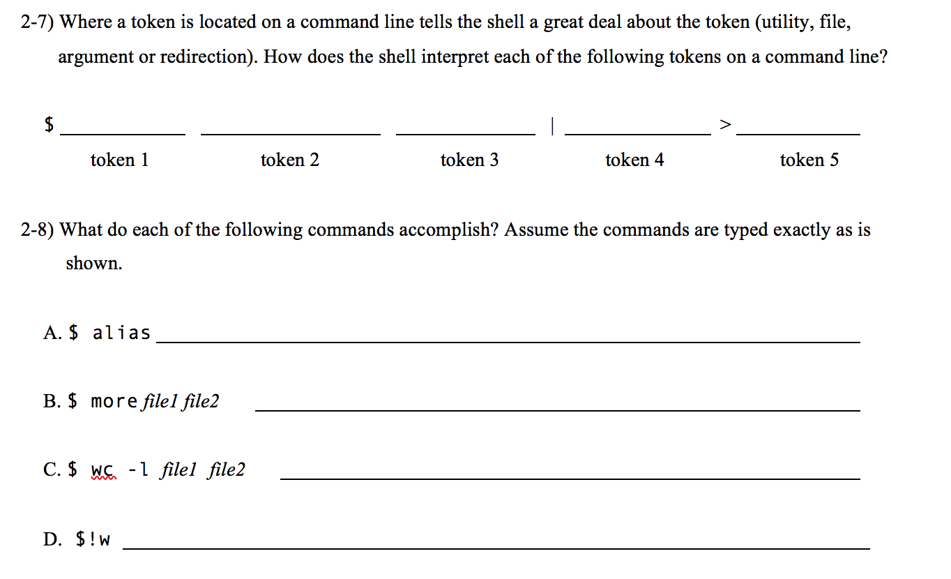 Solved Part 2. Ch. 2 Self Test 2 from the textbook. 2-1) | Chegg.com