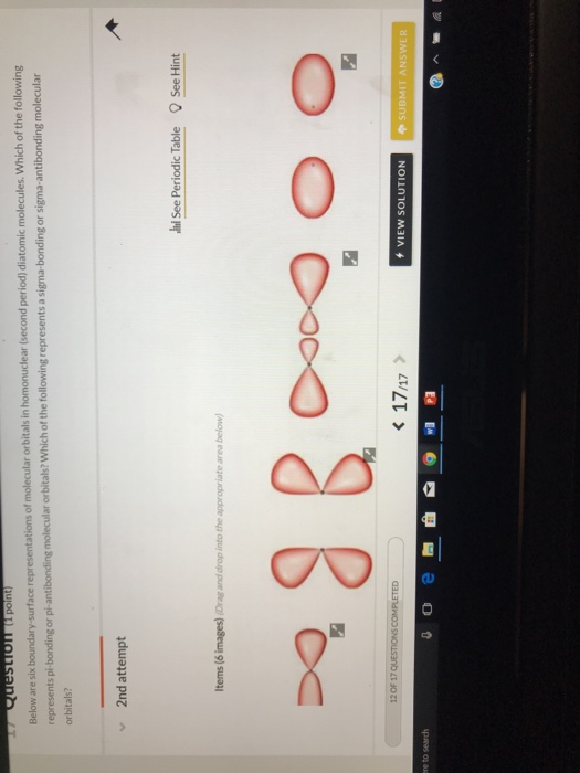 Solved surface representations of molecular orbitals in lear | Chegg.com