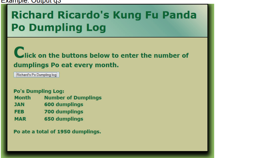Solved Create a web page that displays the default | Chegg.com