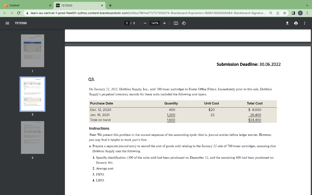Solved Content ← → C = 7272550 | Chegg.com