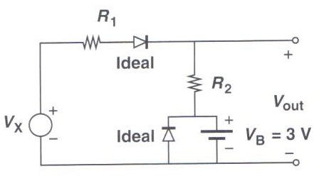 Solved Draw the input/output Vx/Vout characteristic curve of | Chegg.com