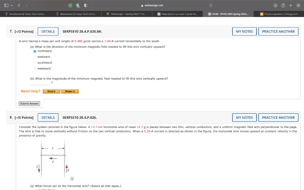 Solved h 0 webassign.net U + 88 I Backboard @ Texas Tech | Chegg.com