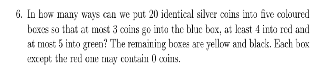 Solved In how many ways can we put 20 ﻿identical silver | Chegg.com
