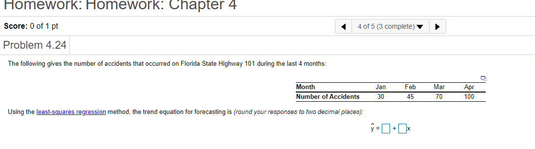 Solved Homework Homework Chapter 4 Score 0 Of 1 Pt 4 Of 5