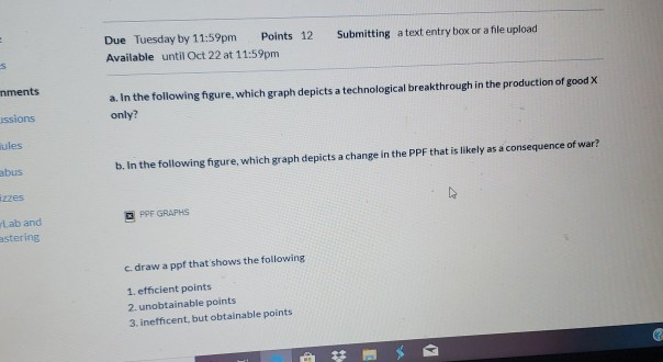 Solved Submitting a text entry box or a file upload Due | Chegg.com