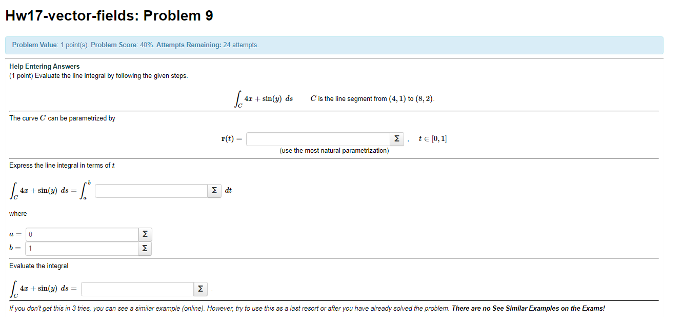 Solved Hw17-vector-fields: Problem 9 Problem Value: 1 | Chegg.com