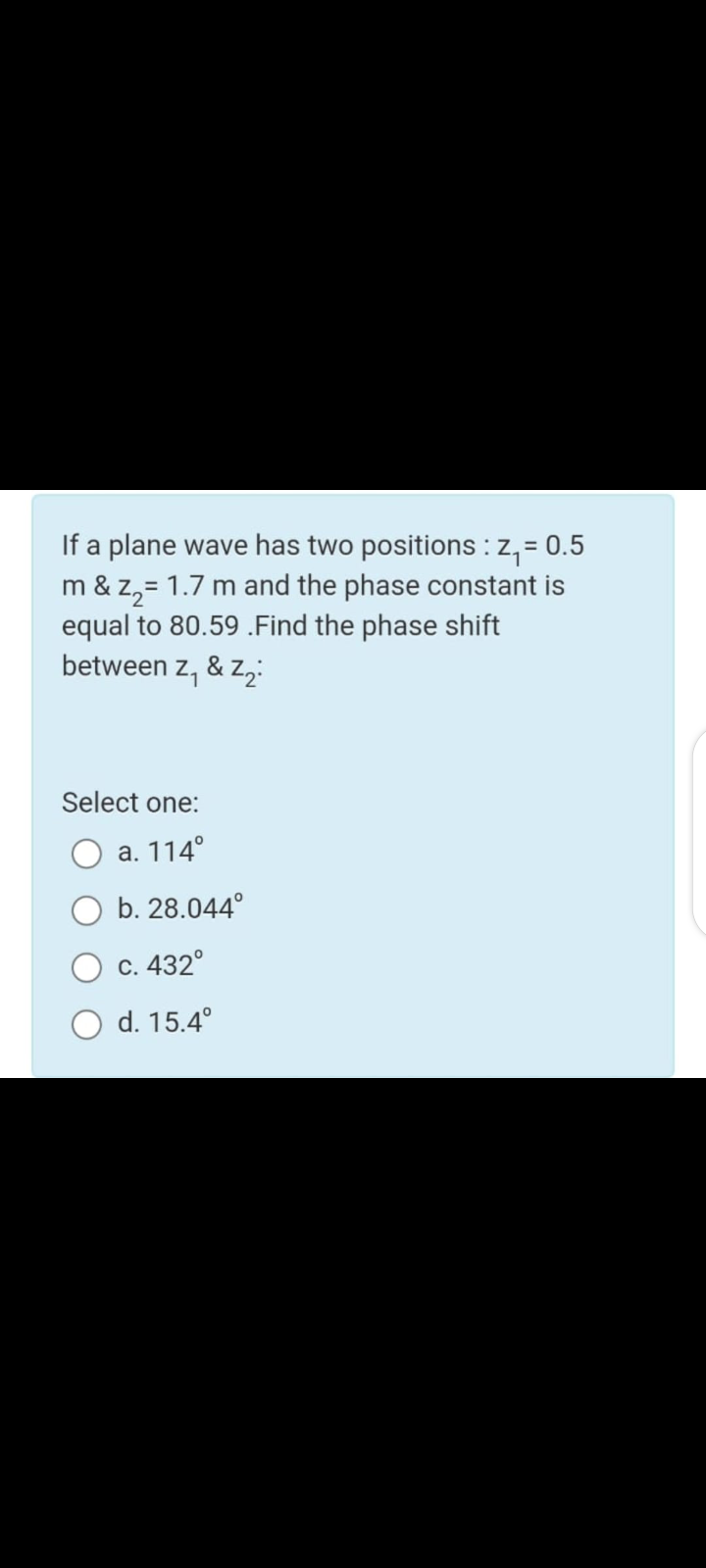 Solved If a plane wave has two positions : 2,= 0.5 m & 2 = | Chegg.com