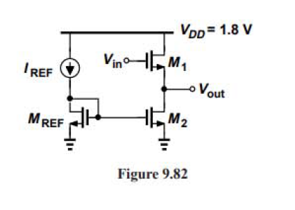 Solved The source follower of Fig. 9.82 must achieve a | Chegg.com
