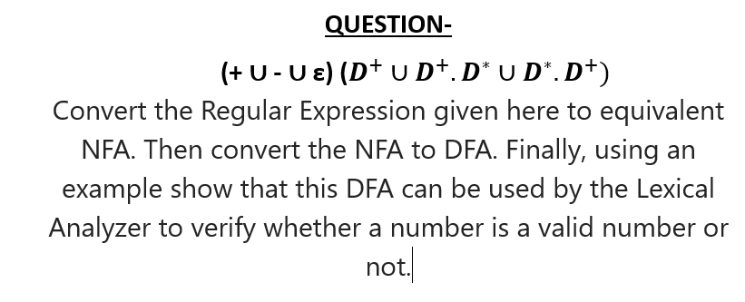 Solved Course Name- ﻿Compiler Design | Chegg.com