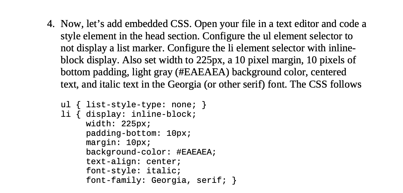 Create a new folder named gallery. Copy the following | Chegg.com