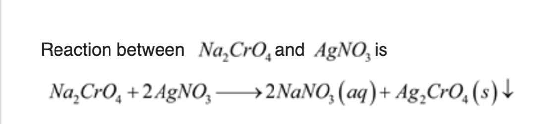 What mass of Na2CrO4 is required to precipitate all | Chegg.com