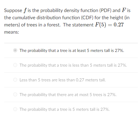 Solved Suppose f is the probability density function (PDF) | Chegg.com