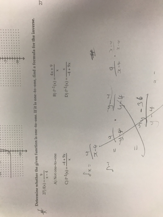 Solved Determine whether the given function is one-to-one. | Chegg.com