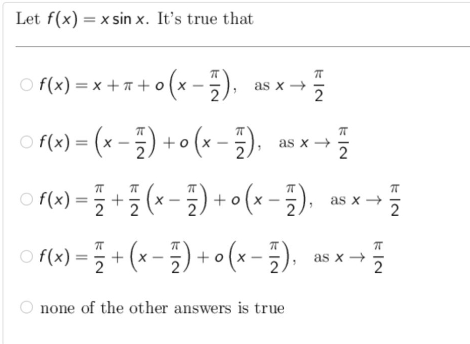 Solved Let f(x)=xsinx. ﻿It's true | Chegg.com