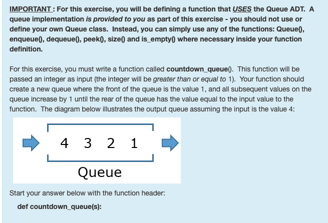 Solved IMPORTANT: For this exercise, you will be defining a | Chegg.com