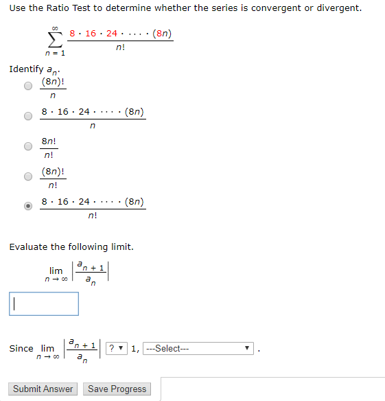 Solved Use the Ratio Test to determine whether the series is | Chegg.com