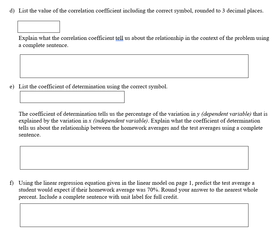 Solved 1. The scatterplot and data below represents homework | Chegg.com