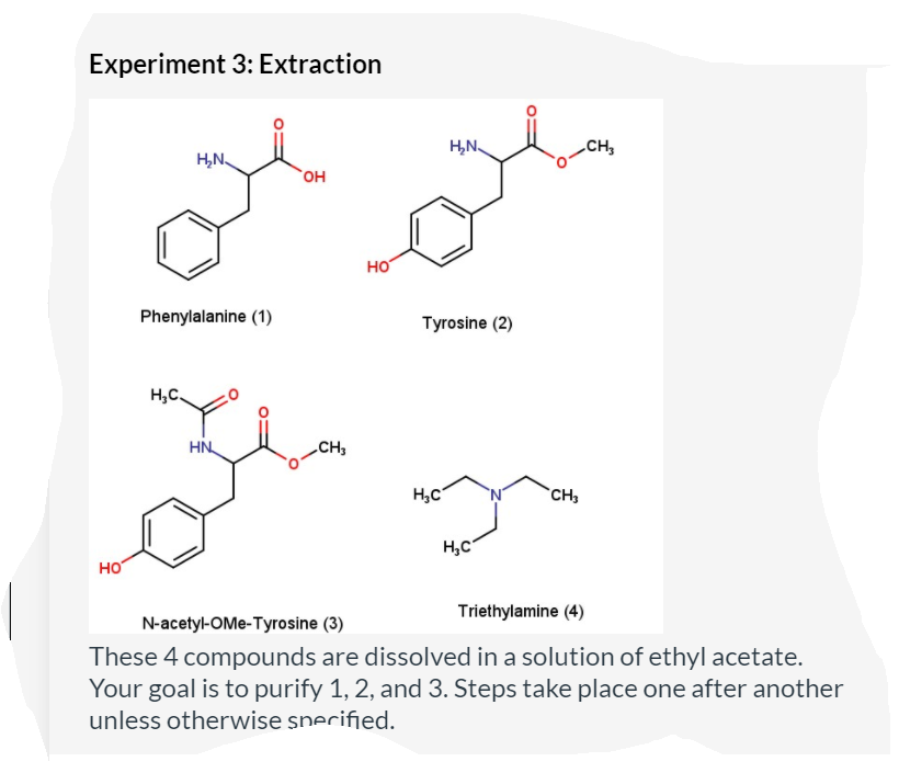 Solved 1. You take the aqueous layer and add HCl to it | Chegg.com