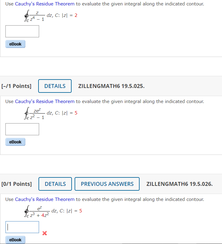 Solved Use Cauchy's Residue Theorem to evaluate the given | Chegg.com