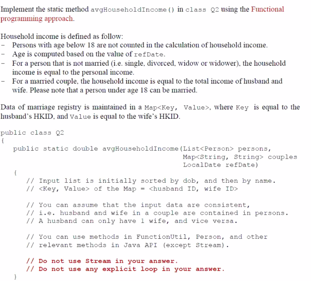 Function.Util.java: /* The class FunctionalUtil | Chegg.com