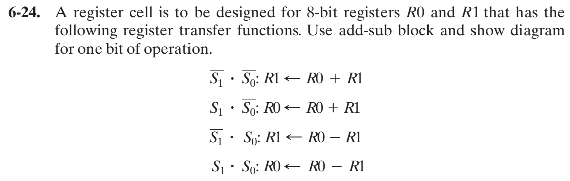 Solved 6-24. A register cell is to be designed for 8 -bit | Chegg.com