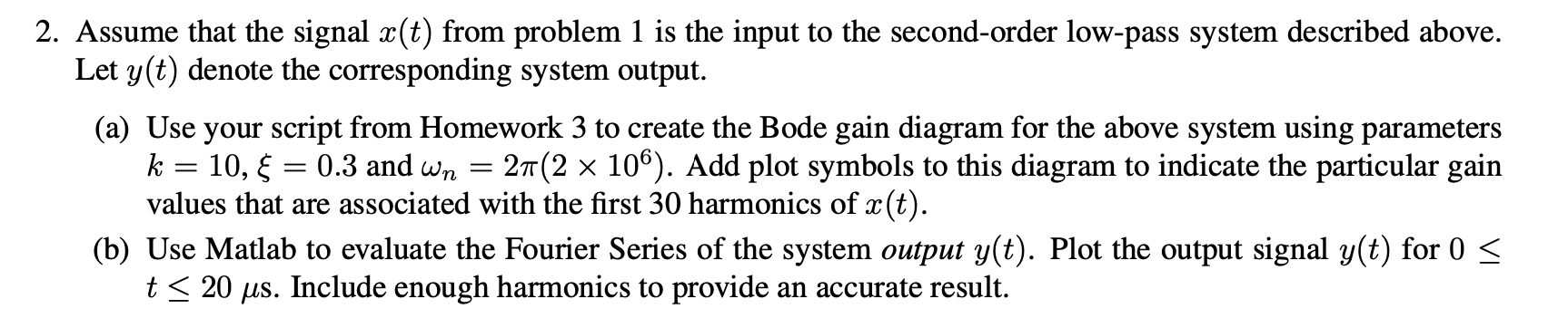 Solved ONLY ANSWER QUESTION 2! q1 is provided for context. | Chegg.com
