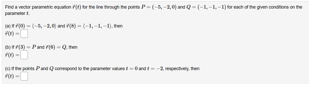 Solved Find parametric equations for the tangent line at the | Chegg.com