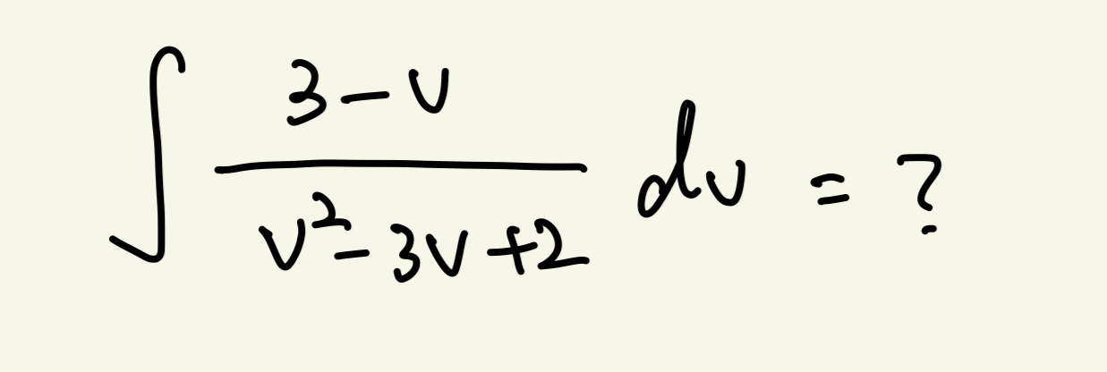 Solved ∫v2−3v+23−vdv=? | Chegg.com