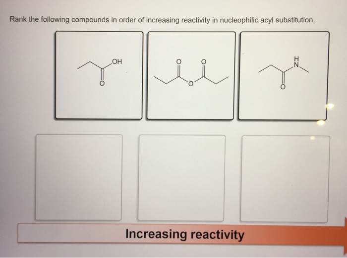 Solved Rank the following compounds in order of increasing | Chegg.com