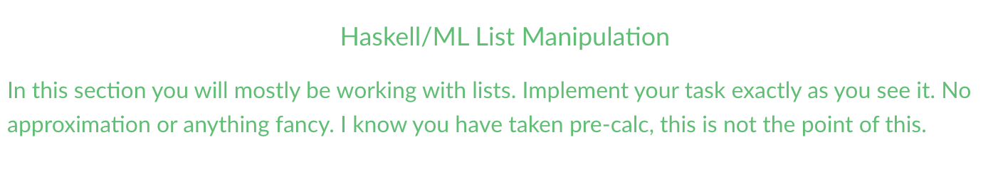 Haskellml List Manipulation In This Section You Will 
