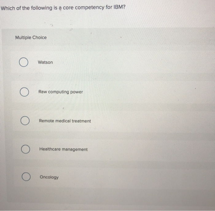Which of the Following Is a Core Competency for Ibm - Zander-has-Pittman