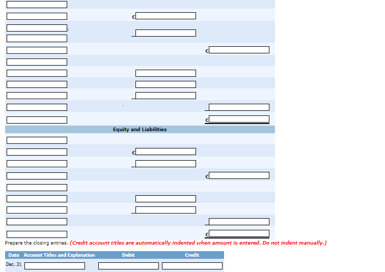 Solved The completed financial statement columns of the | Chegg.com