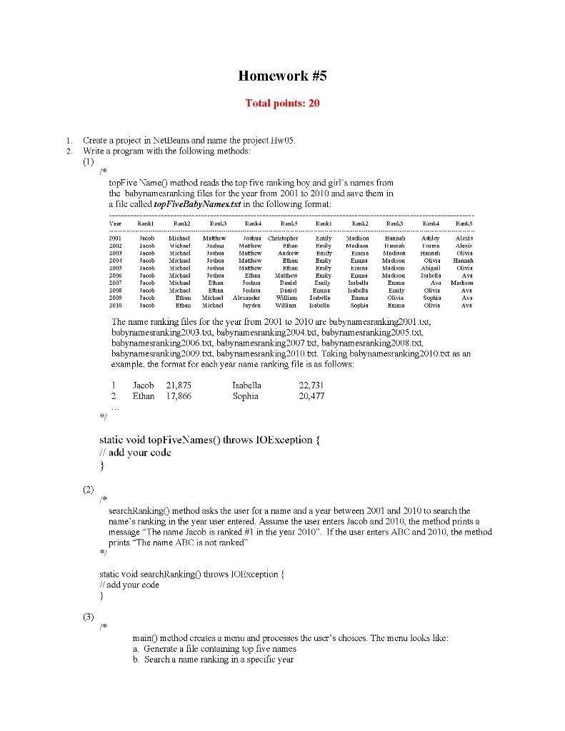 Solved Homework 5 Total Points 20 1 Create A Project In