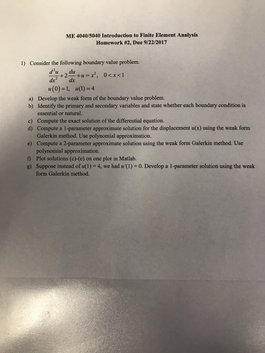 Solved Consider the following boundary value problem. | Chegg.com