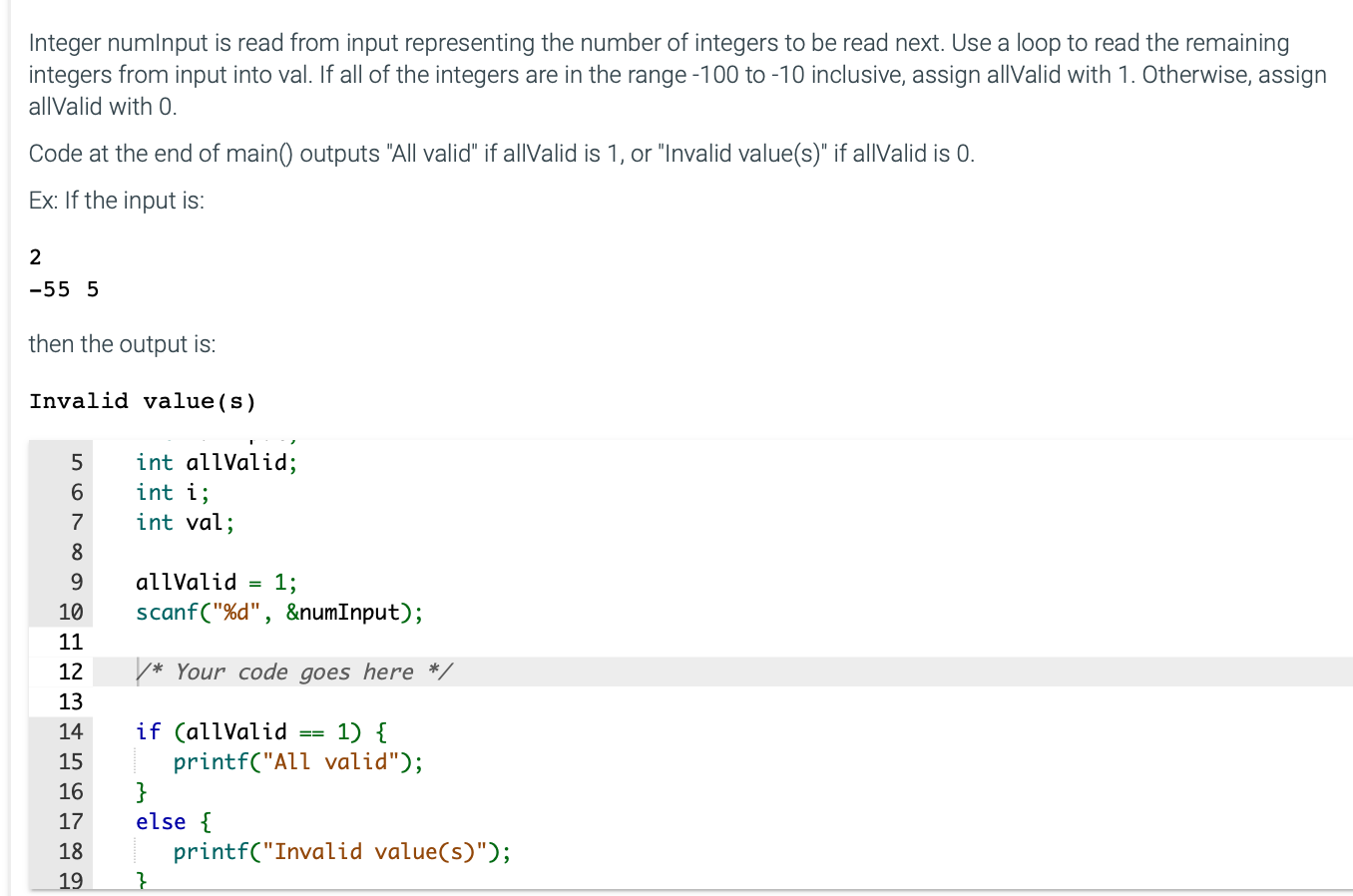 Solved Integer numlnput is read from input representing the | Chegg.com