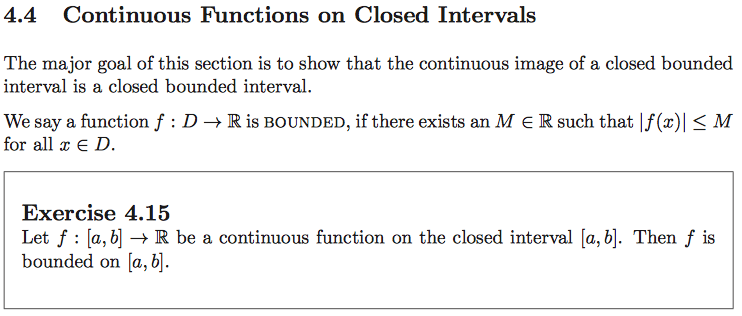 Solved 4.4 Continuous Functions on Closed Intervals The | Chegg.com