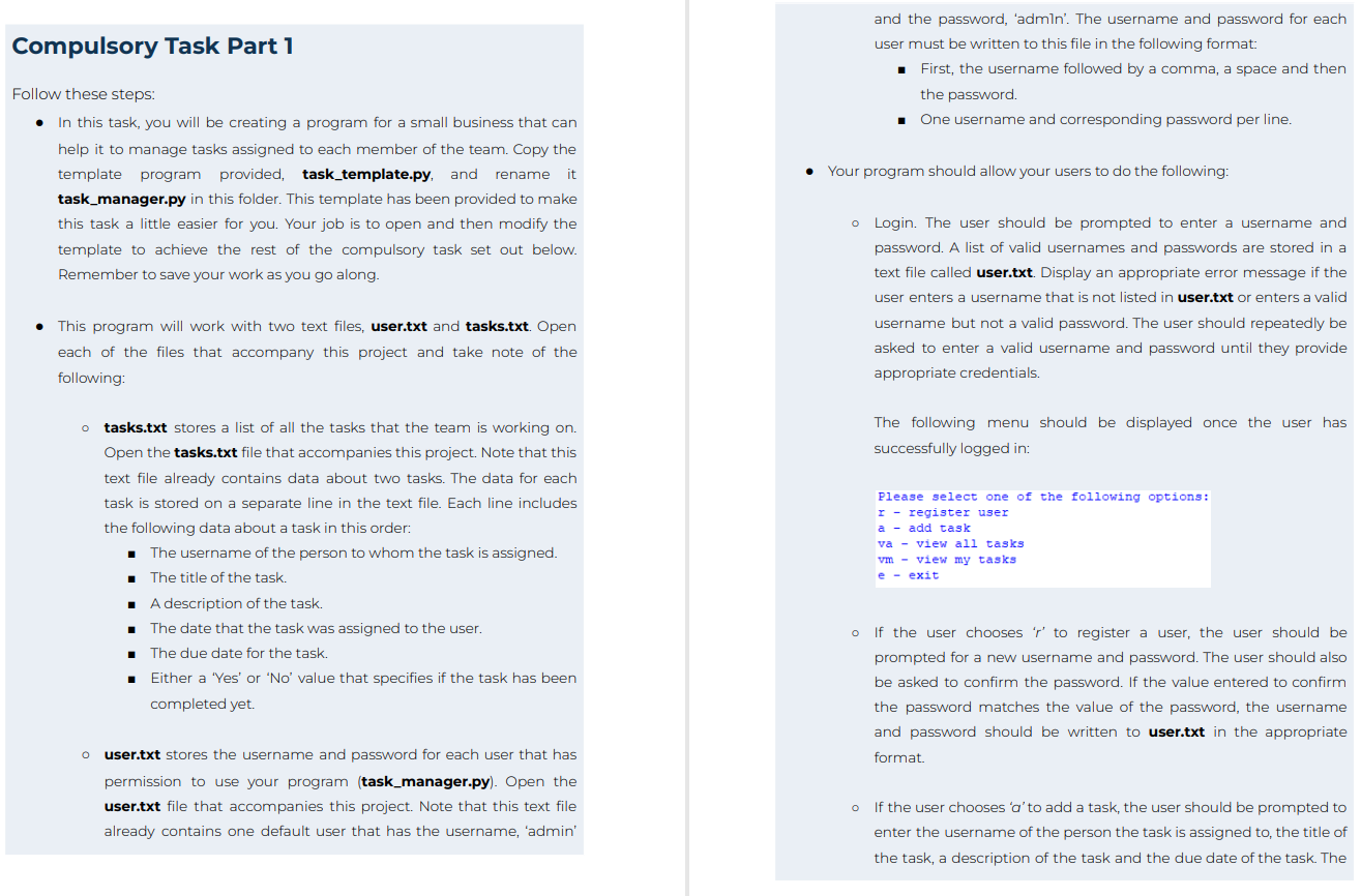 Solved and the password, 'admln'. The username and password | Chegg.com