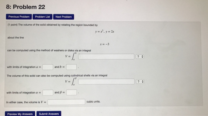 Solved 8: Problem 22 Previous Problem Problem ListNext | Chegg.com