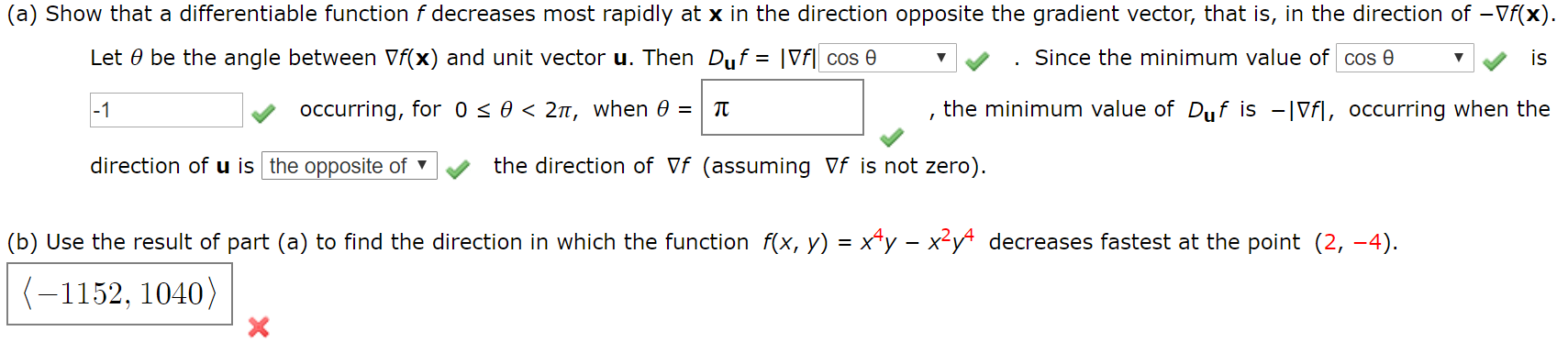 Solved (a) Show that a differentiable function f decreases | Chegg.com