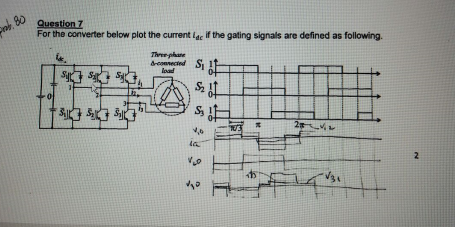 Solved Prob. 80 Question 7 For the converter below plot the | Chegg.com