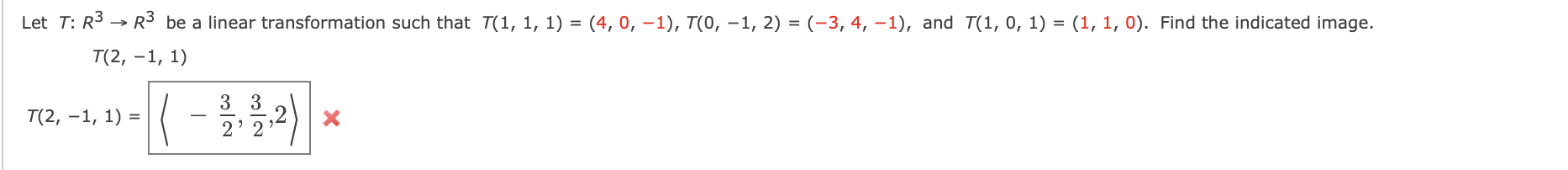 Solved Use the function to find the image of v and the | Chegg.com