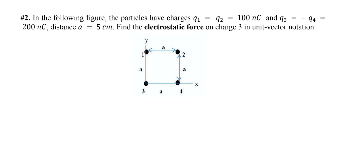 Solved = #2. In the following figure, the particles have | Chegg.com