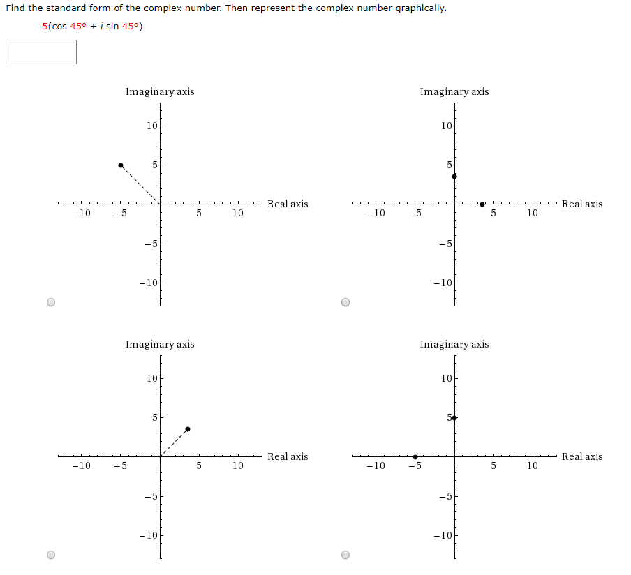 Solved Find the standard form of the complex number. Then | Chegg.com
