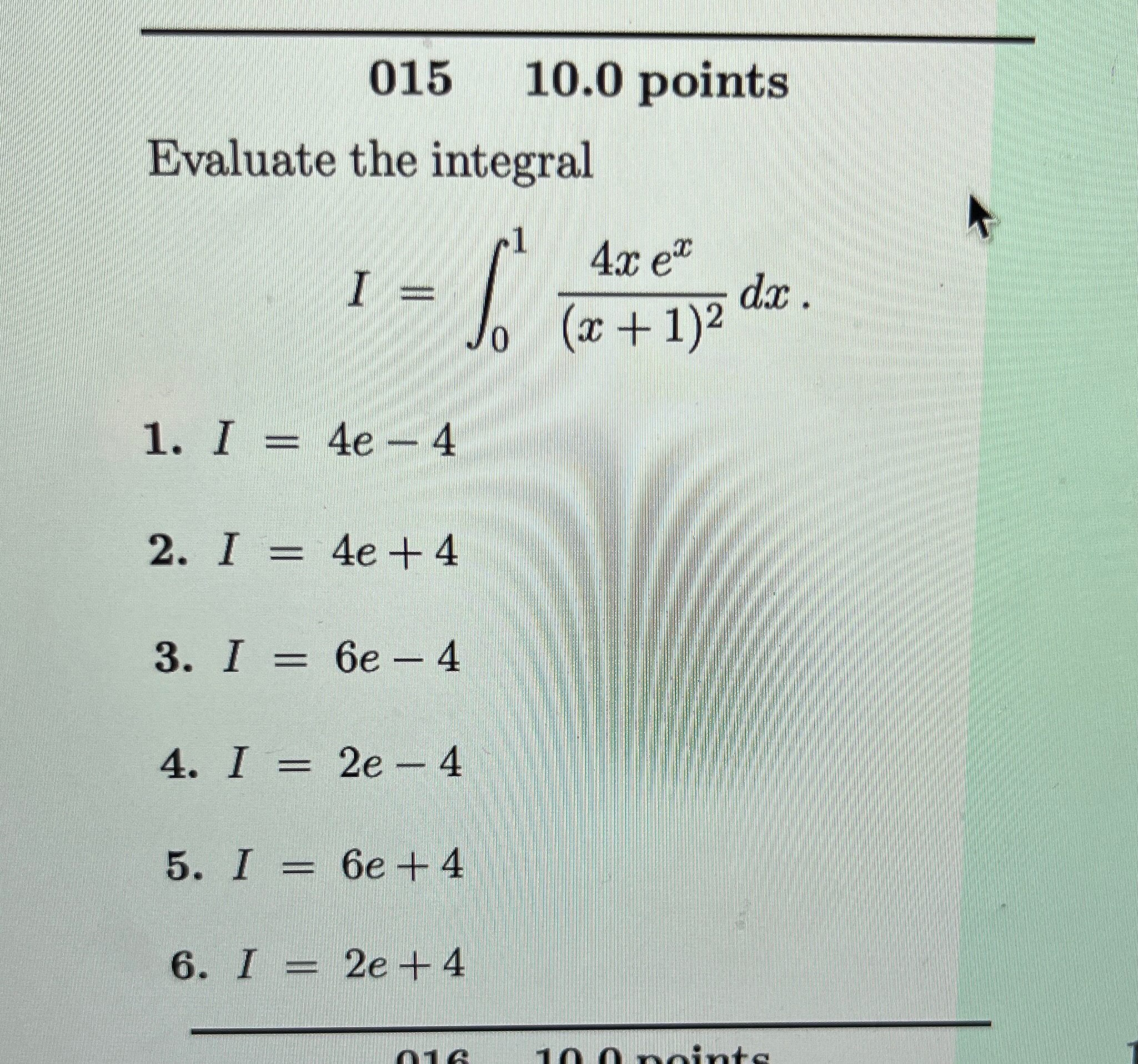Solved I need help solving this integral please, Thank you! | Chegg.com