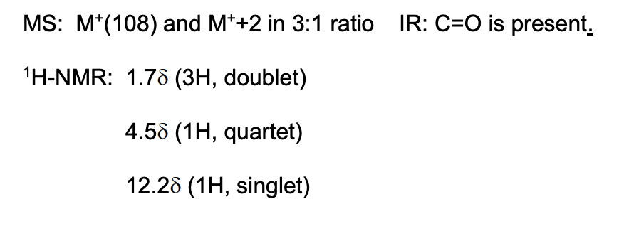 Solved Molecular formula: C7H120 1 1 1 1 220 200 180 160 140 | Chegg.com