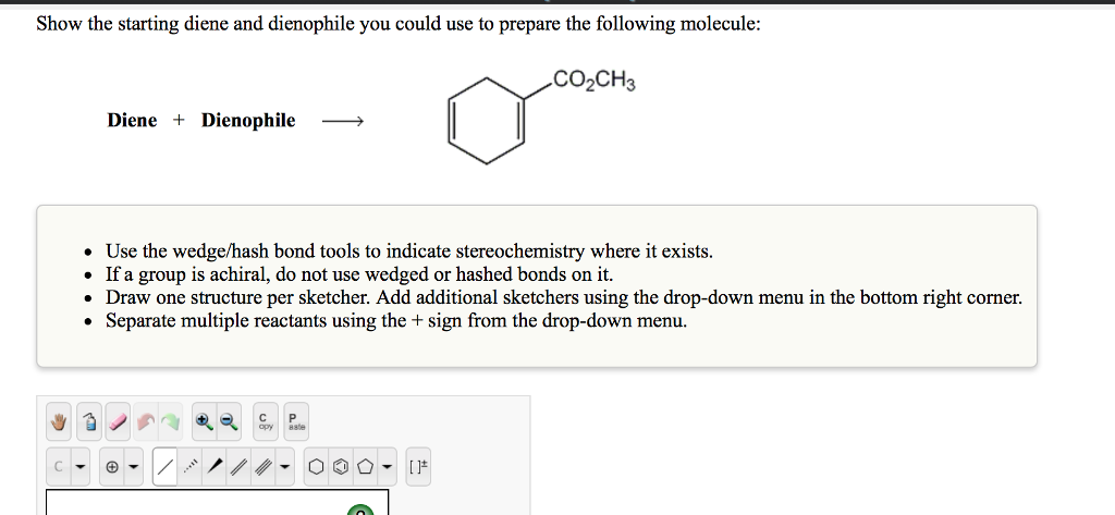 Solved Show the starting diene and dienophile you could use | Chegg.com