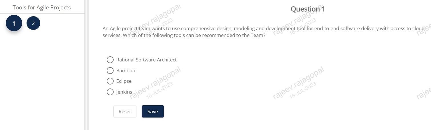 Solved Tools for Agile Projects 12 Question 1 An Agile | Chegg.com
