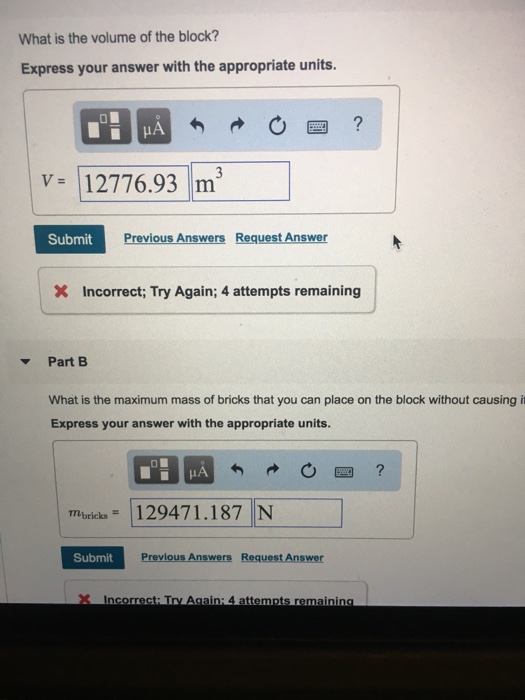 Solved Constants A cubical block of wood, 10.0 cm on a side, | Chegg.com